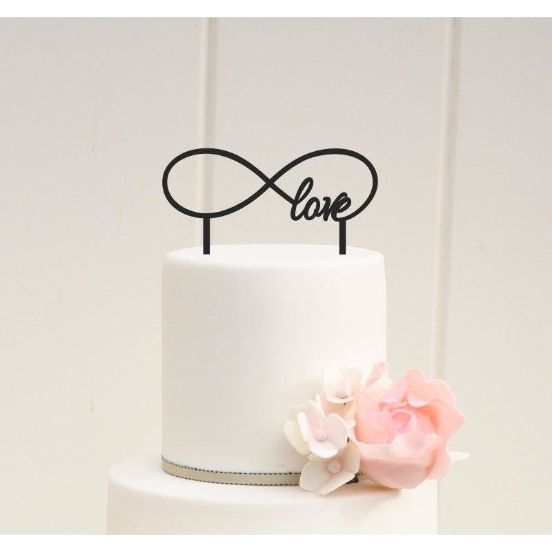 Infinity Symbol Love Wedding Cake Topper - Custom Cake Topper – Wedding ...