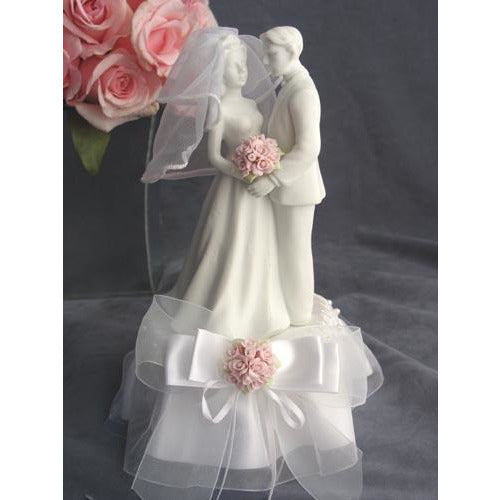 Bouquet Flower Bride and Groom Wedding Cake Topper - Wedding Collectibles