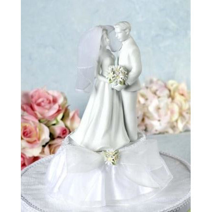 Bouquet Flower Bride and Groom Wedding Cake Topper - Wedding Collectibles