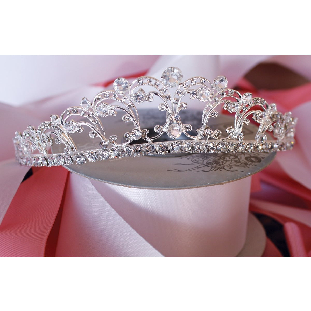 Elegant Scroll Princess Tiara - Wedding Collectibles