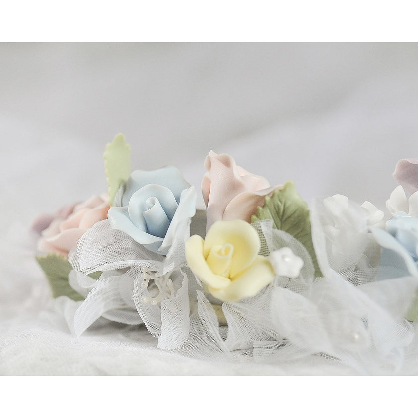 Pastel Rose DIY Cake Topper Base - Wedding Collectibles