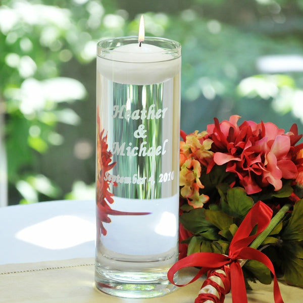 Personalized Floating Unity Candles - Wedding Collectibles