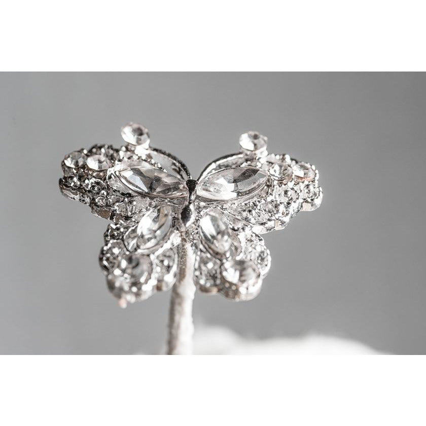 Set/2 Butterfly Bouquet Picks - Wedding Collectibles