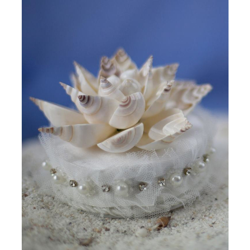 Shell Wedding Cake Topper - Wedding Collectibles