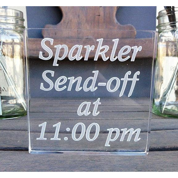 Sparkler Send Off Sign - Personalized – Wedding Collectibles