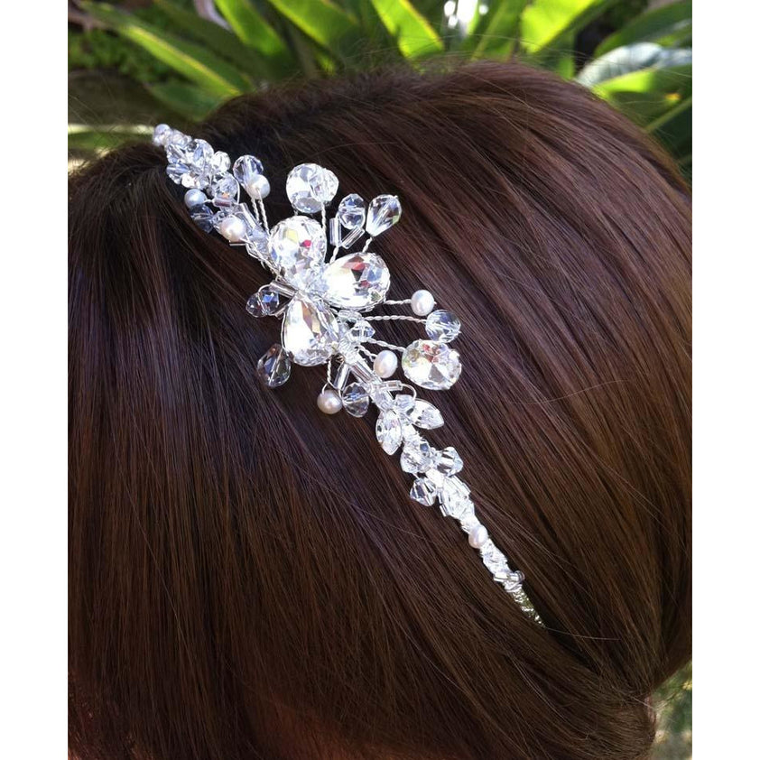 Tear drop Crystal Headband - Wedding Collectibles