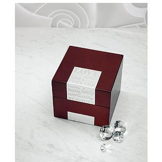 Wooden Memory Note Box with Anniversary Stationery - Wedding Collectibles