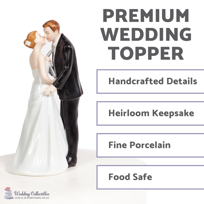 "Tie(ing) the Knot" Wedding Cake Topper - Wedding Collectibles