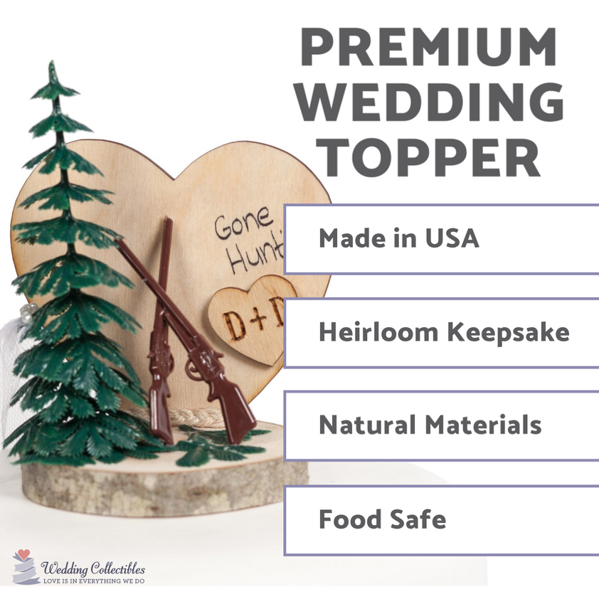 Gone Hunting Cake Top - Wedding Collectibles